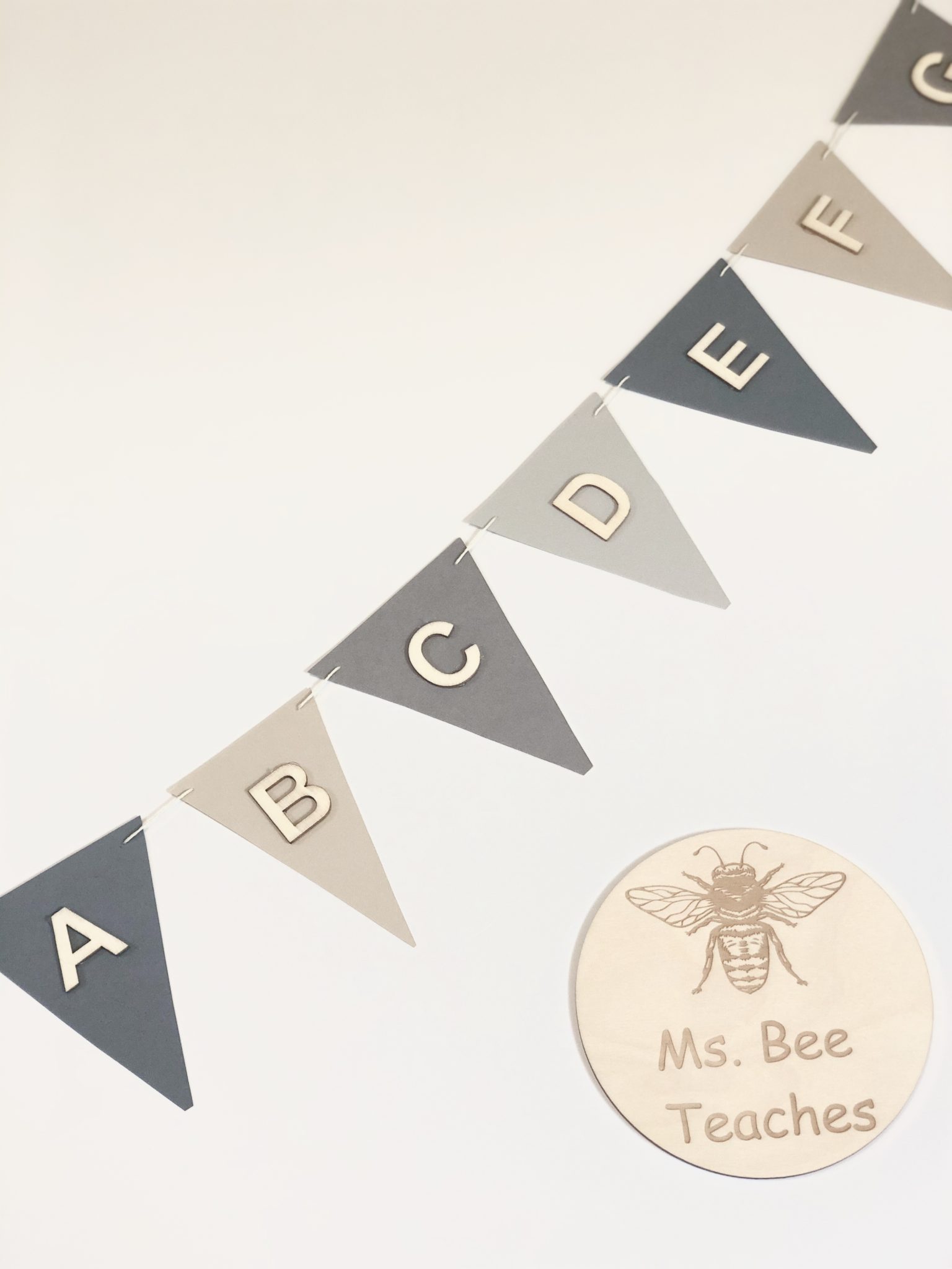 DIY Alphabet Garland – Ms. Bee Teaches